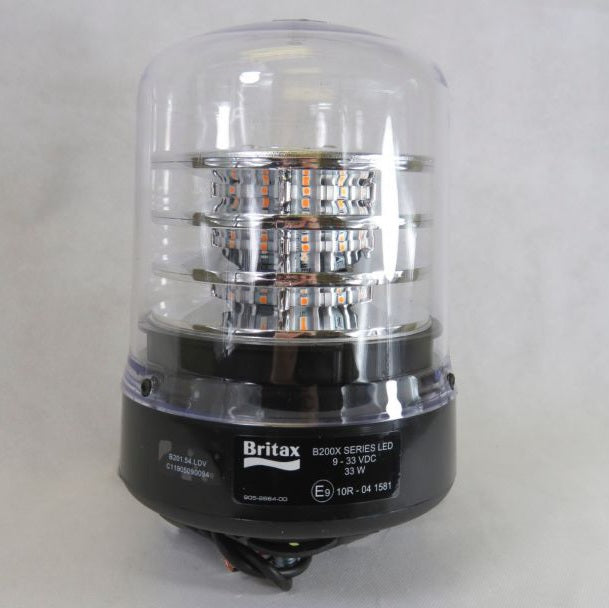Britax Beacon 12v/24v B201 1 Single Bolt Clear Lens Amber LED – HGV ...